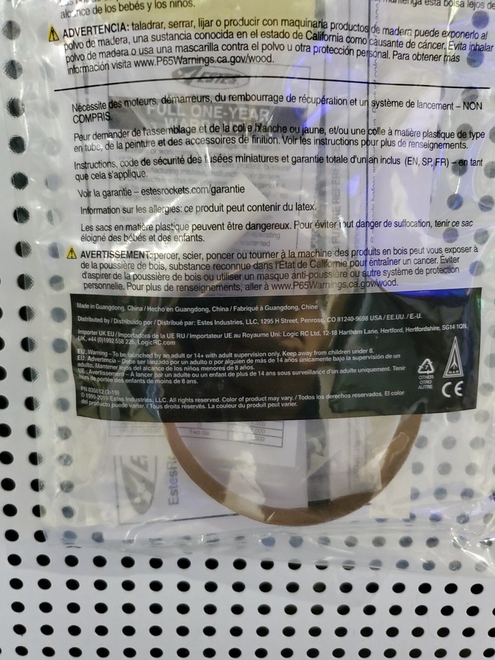 Estes Space Corps Lunar Scout Flying Model Rocket Kit #7290 New Free ...