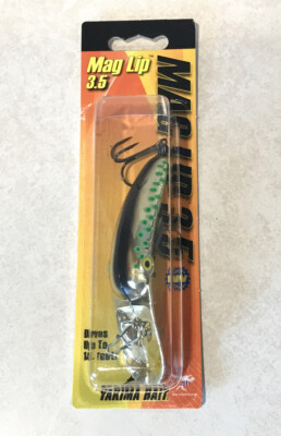 MAG LIP 3.5 Yakima Bait ROSEMARY Gold Green Dive Plug Salmon Fish Troll ...