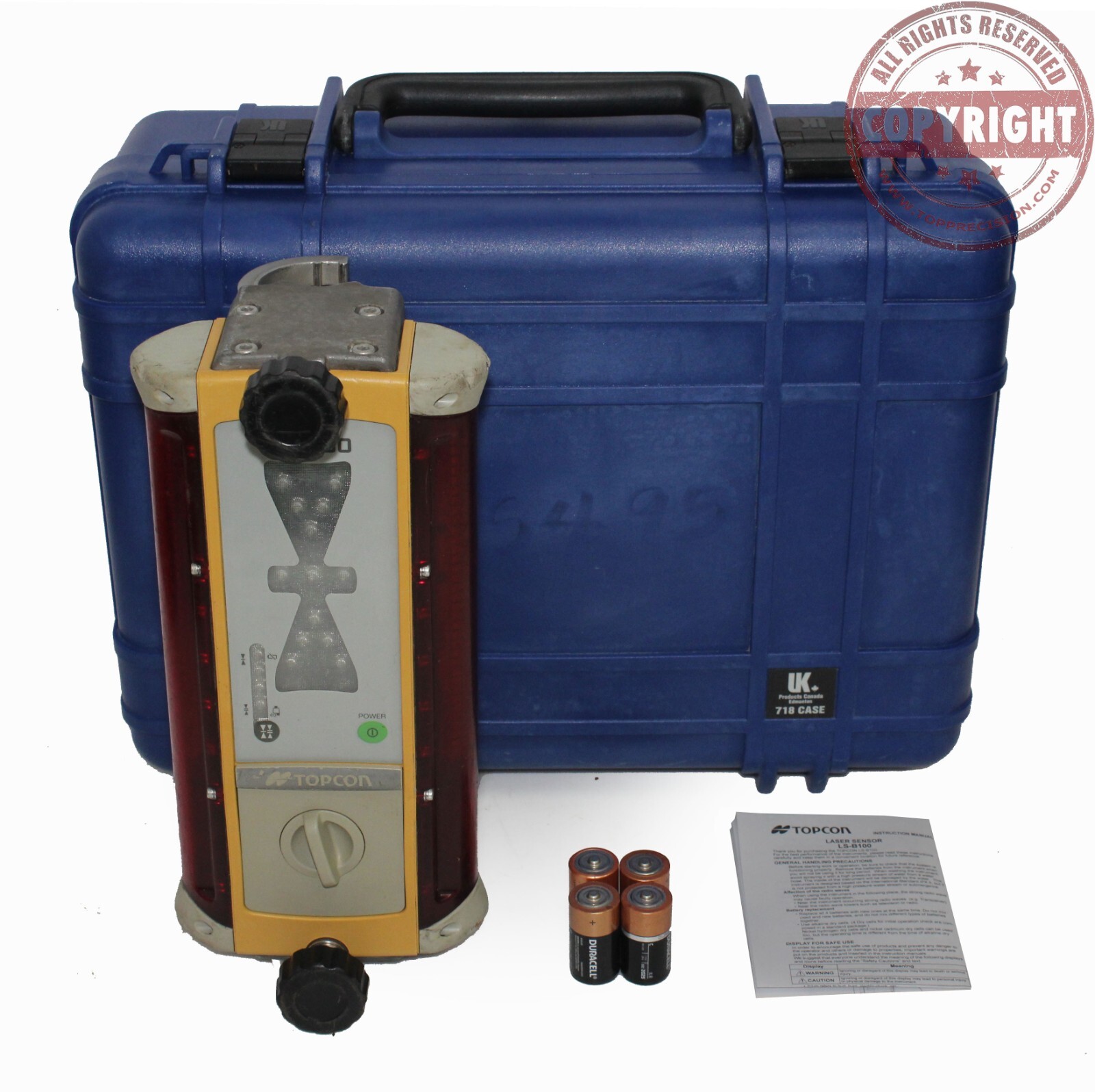 TOPCON LS-B100 LASER LEVEL RECEIVER,BACKHOE,DOZER,TRIMBLE,SPECTRA ...