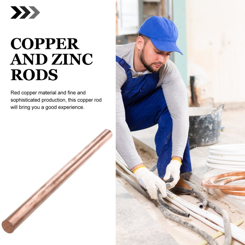4pcs Copper Dowsing Rod Diameter 12mm Copper Rod Tube Multifunction ...