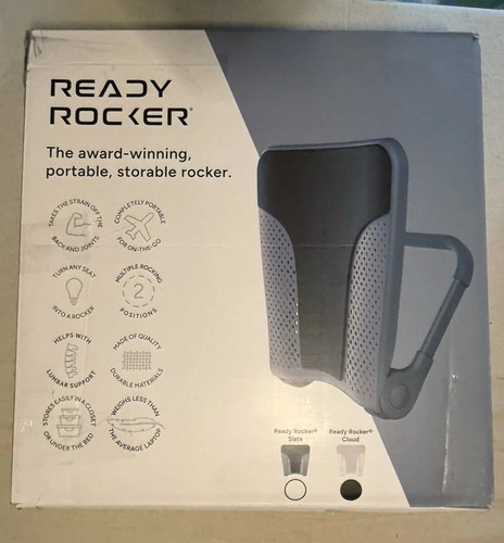 READY ROCKER Adjustable Ergonomic Portable Rocker Cloud/White NO COVER ...