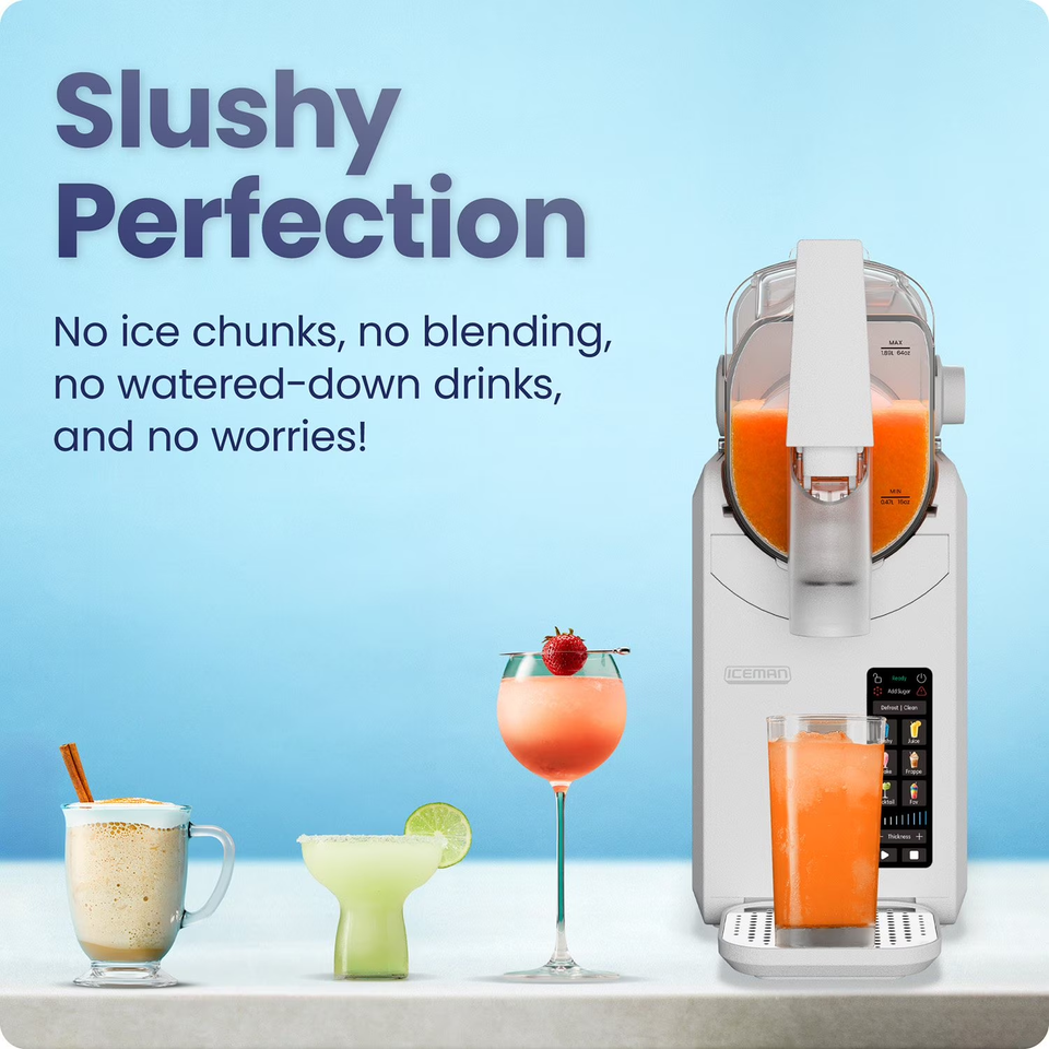 Iceman by Chefman Slush-Ease 88 oz. Total / 64 oz. Drink Capacity ...