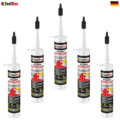 Bitumenkleber 5 x 310 ml Dichtstoff Dachdicht Bitumen Dichtmasse ...