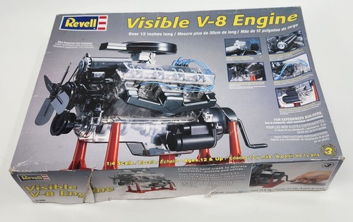 NEW Revell Visible V-8 Engine 1:4 Scale Moving Pistons And Crank Model ...