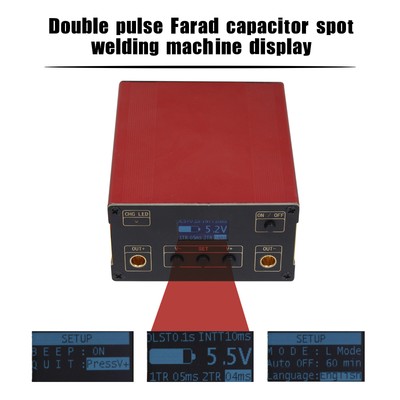 Double Pulse 18650 Battery Spot Welder Machine LCD Portable Welding Pen ...