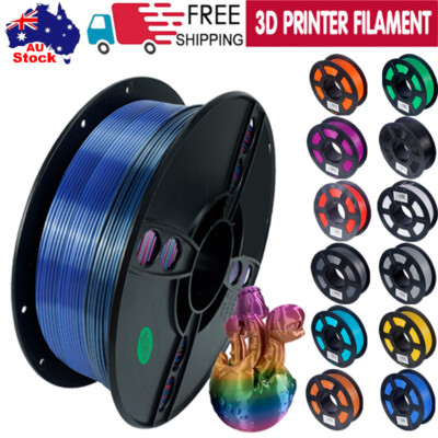 1KG 3D Printer Filament PLA 1.75 mm Silk Rainbow Gradient Spool Bundles ...