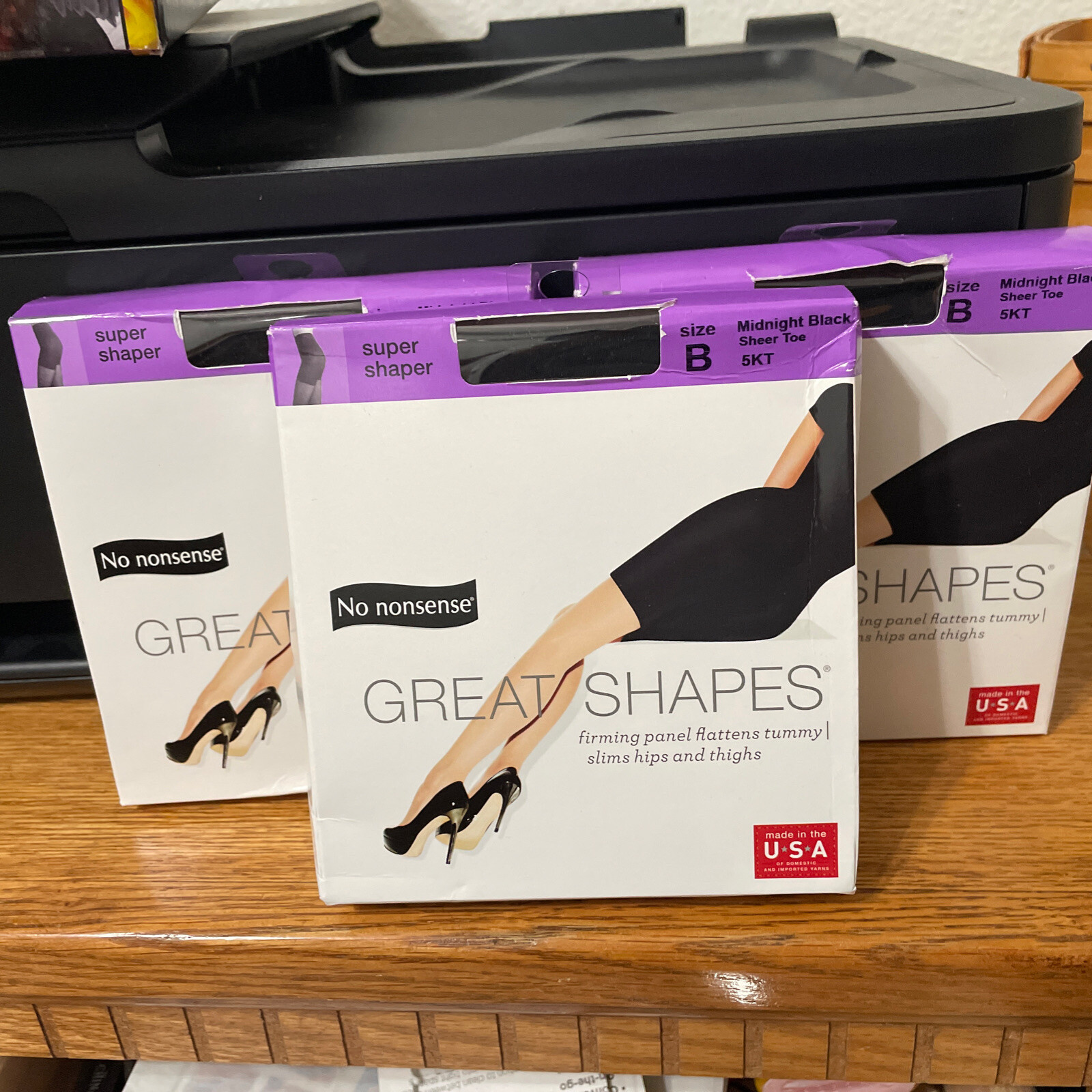 3 Pack No Nonsense Great Shapes Super Shaper Size B Midnight Black ...