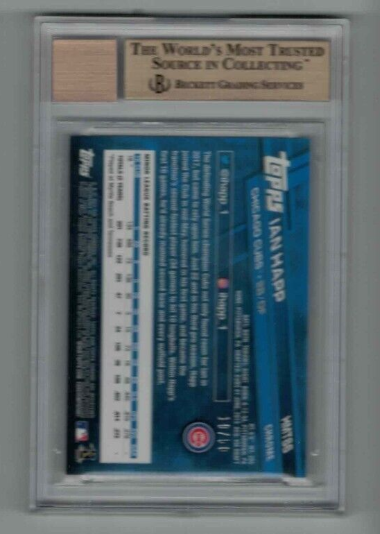 Ian Happ 2017 Topps Chrome Update Gold Refractor Auto RC #19/50 BGS 9.5 ...