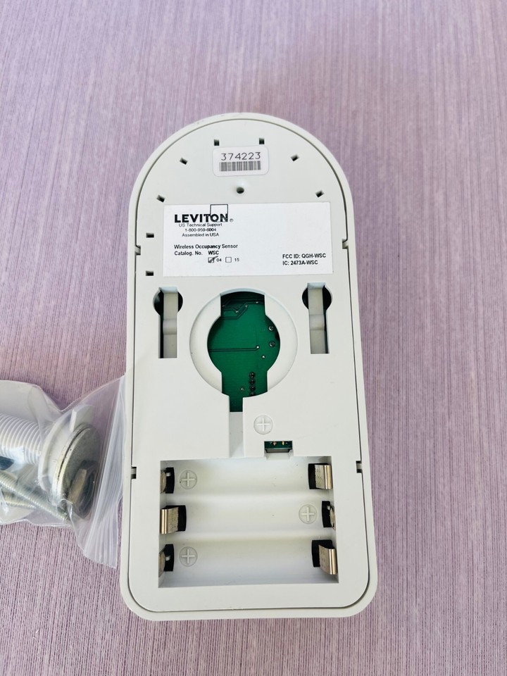 Leviton White RF Wireless Self-Powered Occupancy Sensor 450 Sq Feet WSC04-I0W | eBay