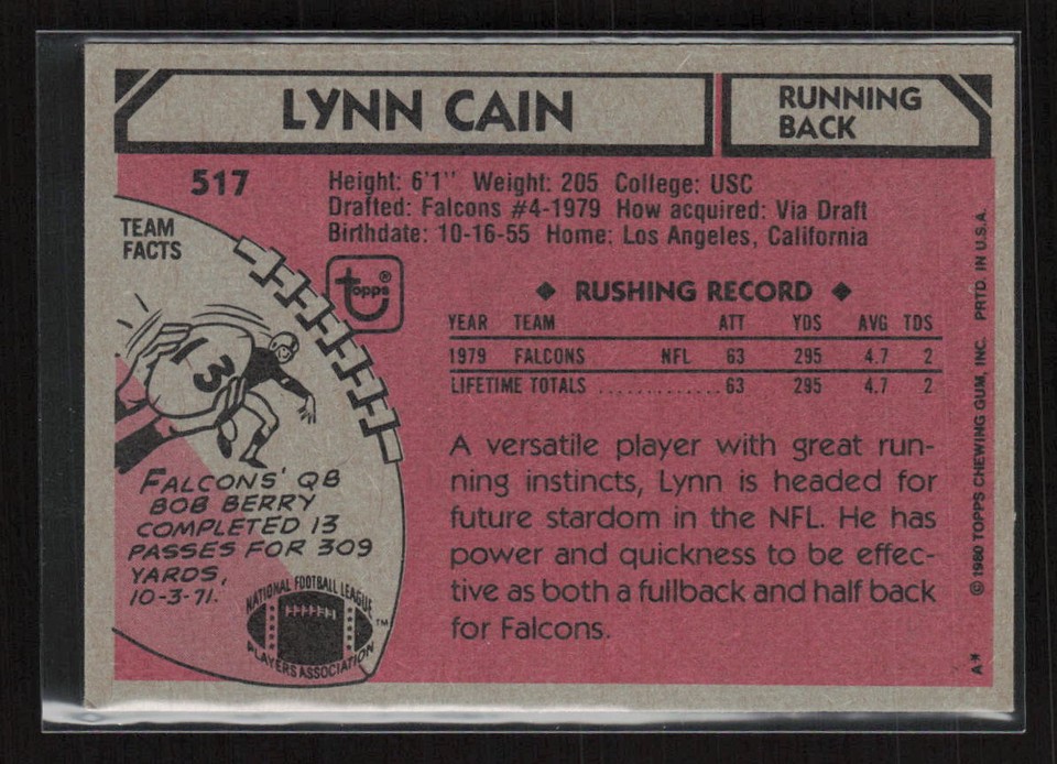1980 Topps #517 Lynn Cain EX/NM | eBay