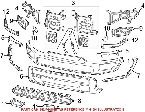 Genuine OEM Fog Light Bracket for RAM 68271501AC | eBay