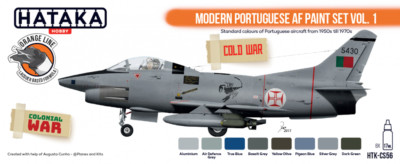 Hataka Hobby Paints MODERN PORTUGUESE AF COLORS #1 Orange Line Lacquer ...