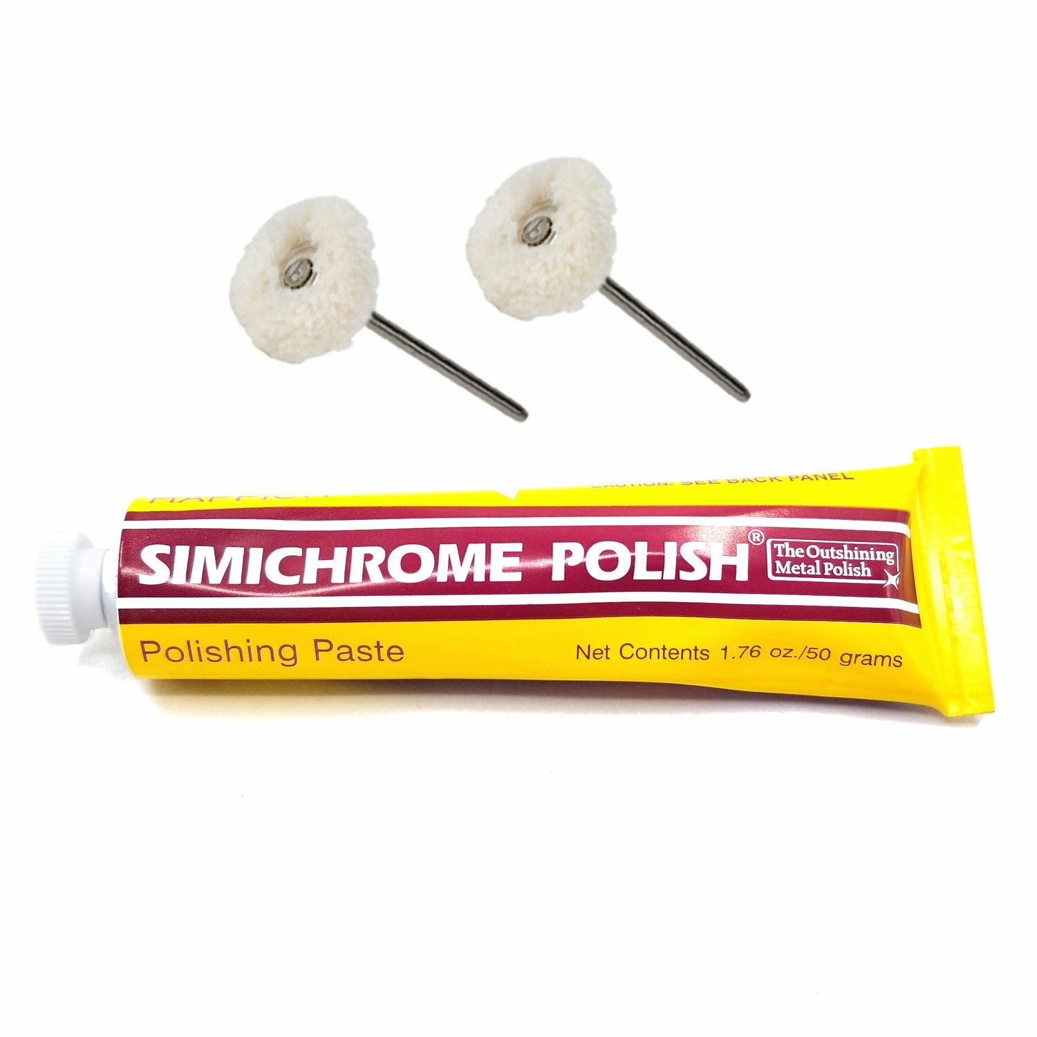 Simichrome Polish 1.76 oz Happich Metal Polishing Paste Bakelite Test w ...