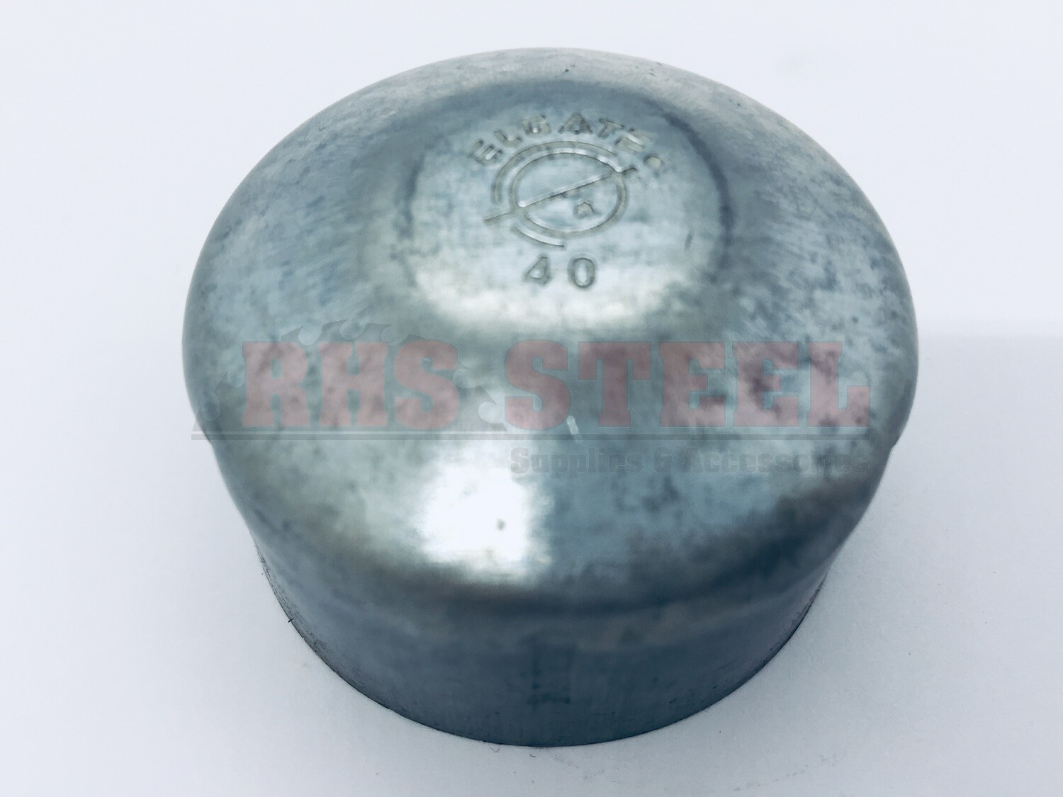5 x Galvanised Post End Cap Top Round Suit 40NB Pipe 48mm Tube End ...