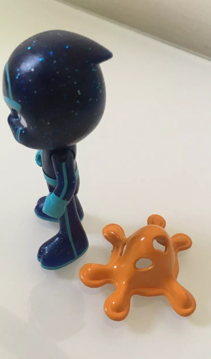 PJ Masks Night Ninja 3” Figure & Sticky Splat Collectible Figures EUC ...