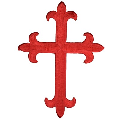 Large Cross Applique Patch - Red Christian Jesus Baptism Church 4 ...