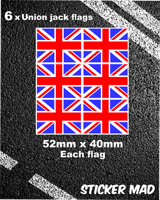 UNION JACK Quality Stickers Small / Decal Rallying Motorsport United ...