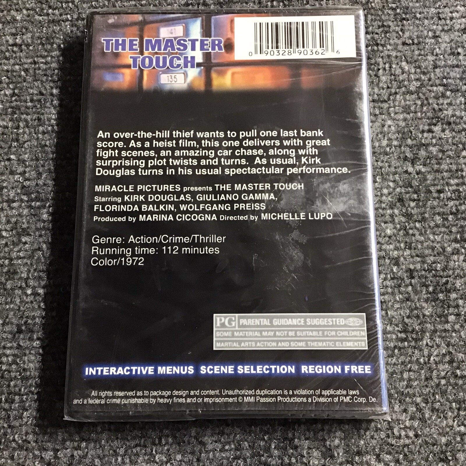 The Master Touch DVD 2004 Region Free) Kirk Douglas PG Action THRILLER | eBay