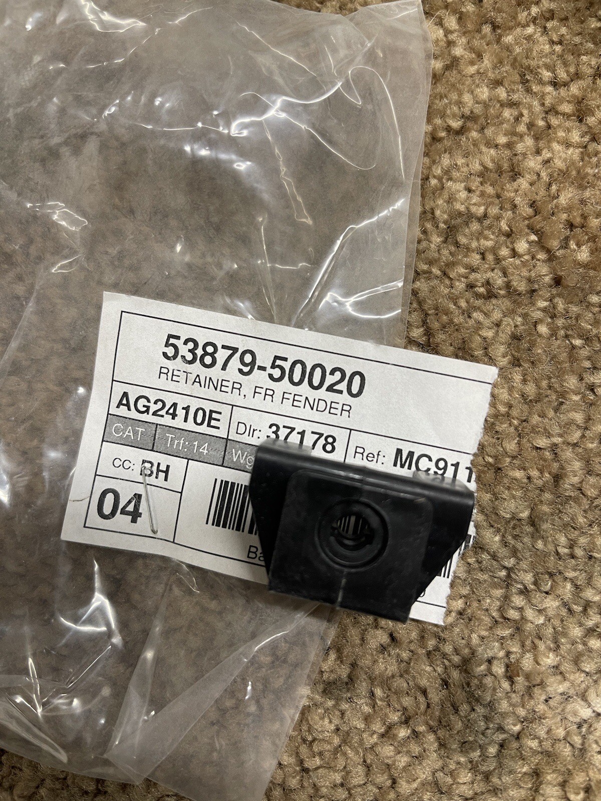 Lexus 5387950020 Genuine OEM Factory Original Bumper Cover Retainer for ...