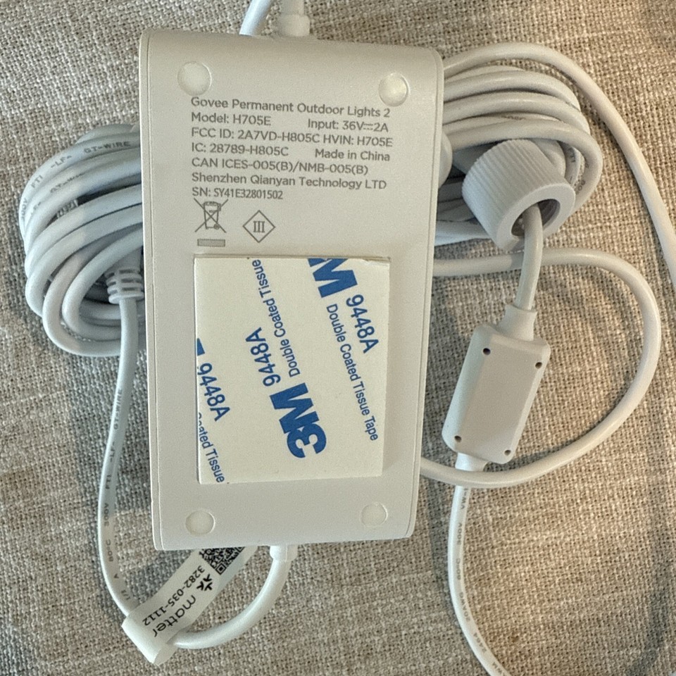 Govee RGBICW Permanent Outdoor Lights 2 Controller & Power Supply Model H705D | eBay