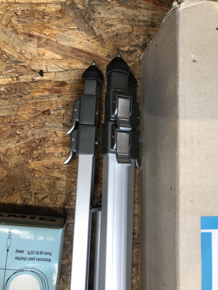 Camera Tripod + Remote Shutter Release Pyramid 600vintage New Boxed ...