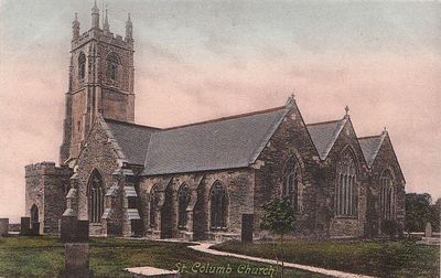 Postcard St Columb Church UK | eBay