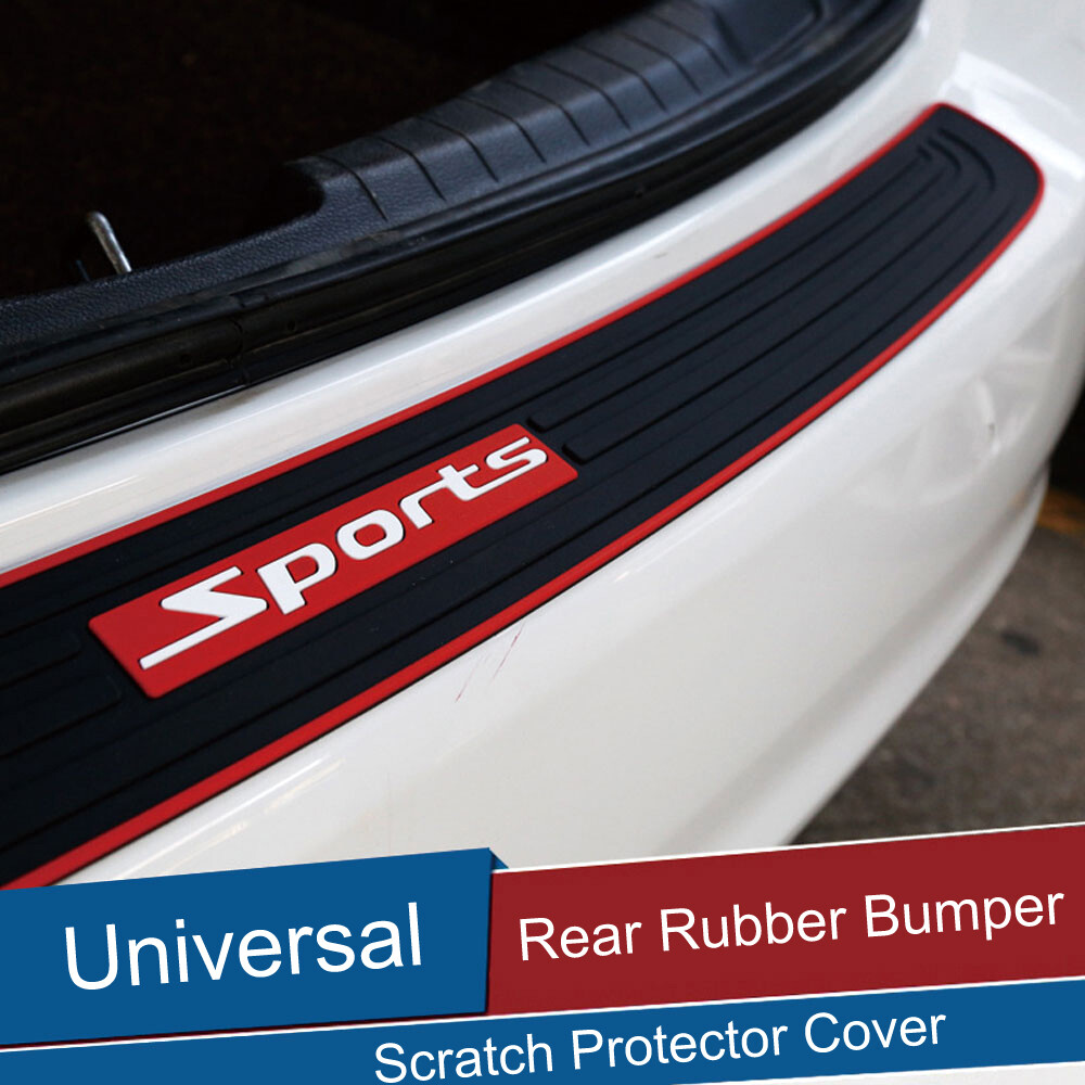 Universal Black Car Rear Bumper Guard Scratch Protector Cover Car ...