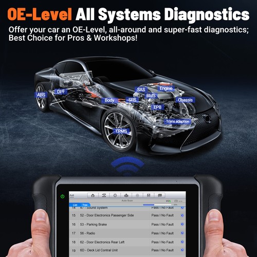 Autel Maxisys Pro MS906BT Car Diagnostic Scanner Tool Key Coding TPMS ...