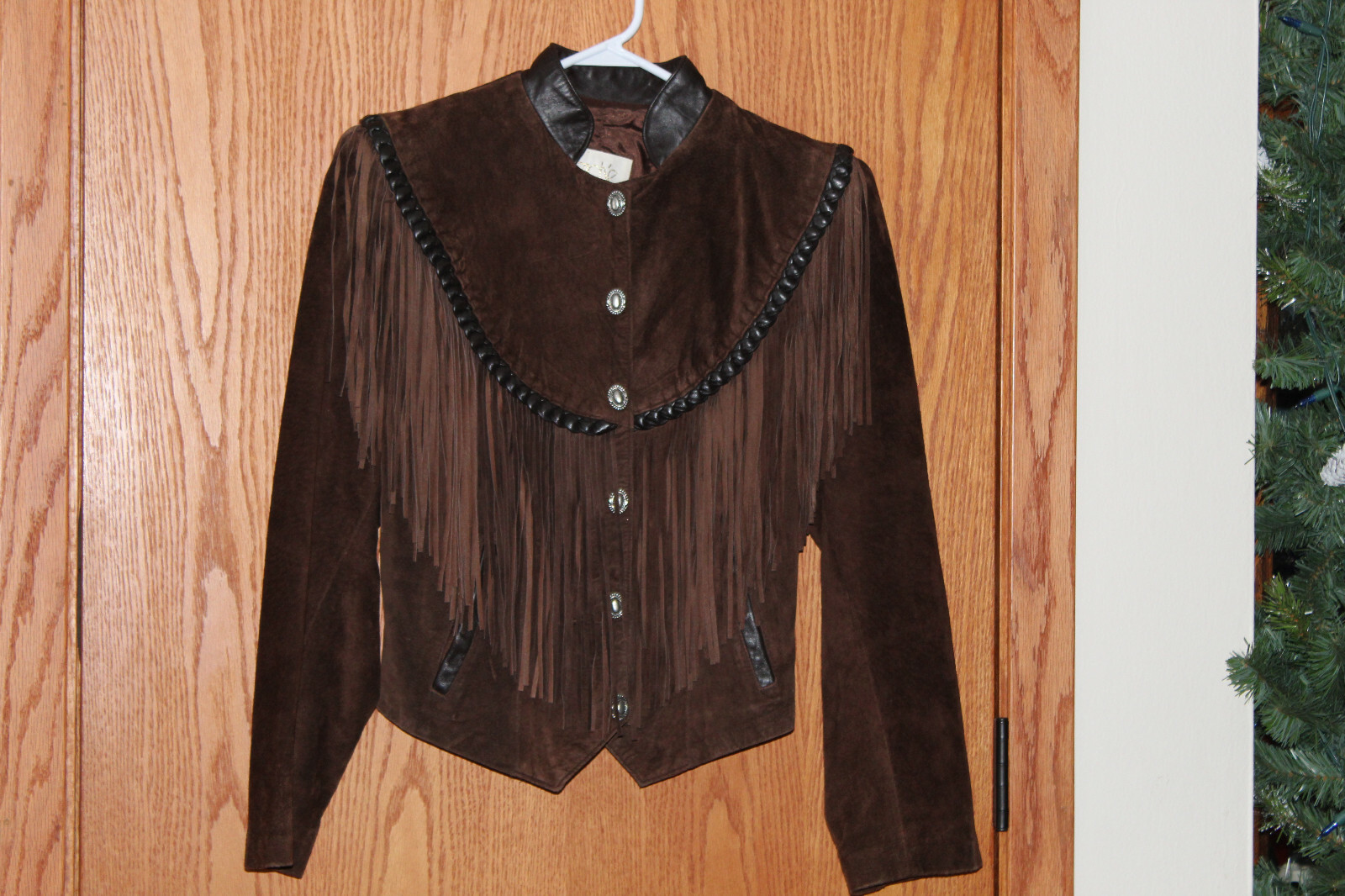 Cache Brown Suede with Leather Trim Western/Boho Fri… - Gem