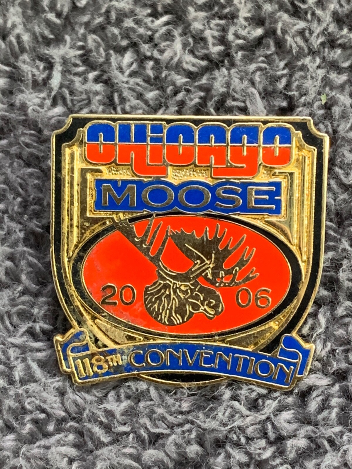 2006 Chicago Fraternal Order Of Moose 118th Convention Enamel Lapel Pin ...