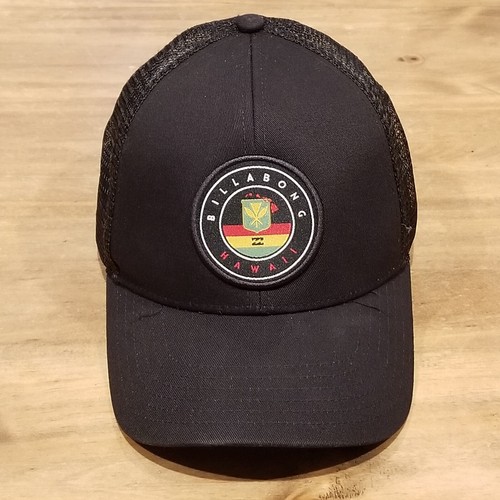 Billabong Hat Cap Snapback Black Hawaii Hawaiian Islands Patch One Size ...
