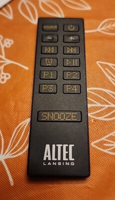 Altec Lansing Radio Alarm Clock Remote Control M402 RC - Black | eBay