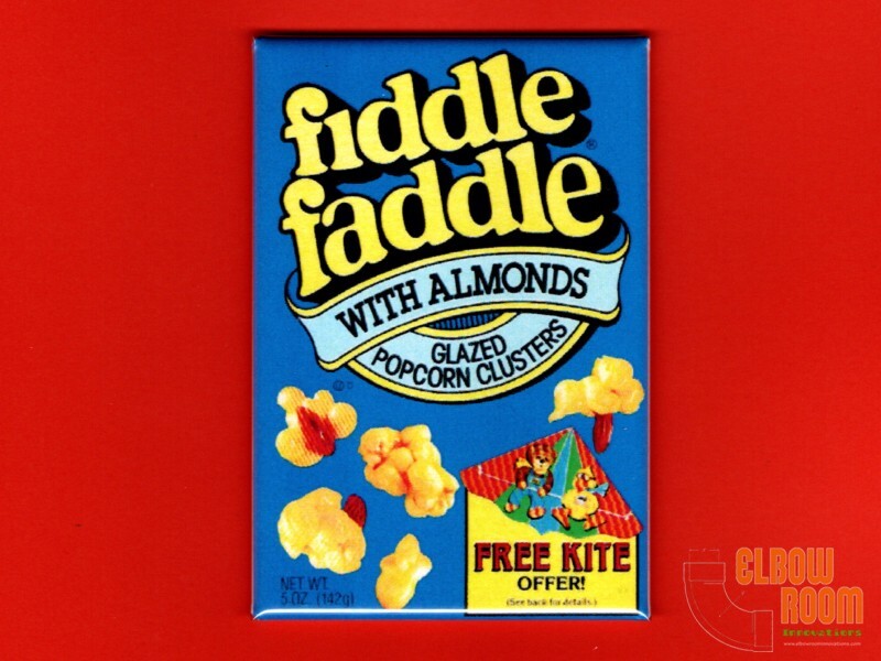 Fiddle Faddle w/almonds vintage box art 2x3" fridge/locker magnet NOT ...