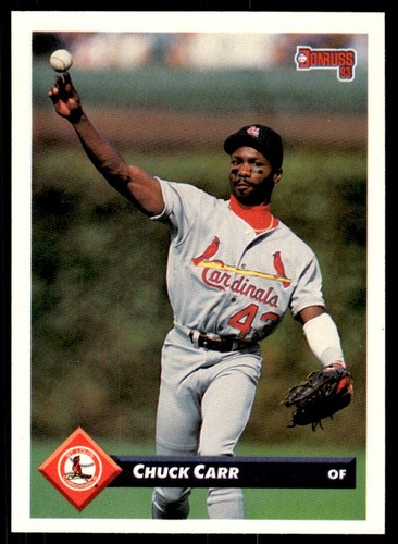 1993 Donruss Baseball Card Chuck Carr St. Louis Cardinals #124 | eBay