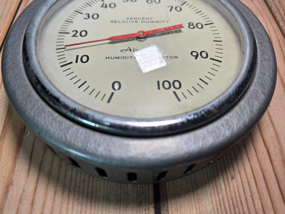 Vintage Mid Century Airguide Humidity Indicator Wall Mount Made In USA ...
