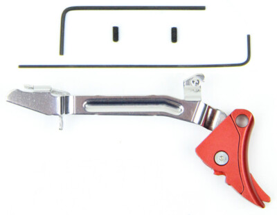 Lone Wolf Ultimate Adjustable Trigger - Red w/ 9/40 Trigger Bar for ...