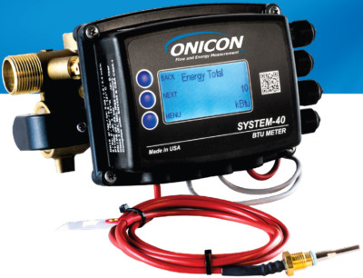 Onicon System-40 BTU Flow Meter, SYS-40-340-010-120, 3/4" NPT, 24V ...