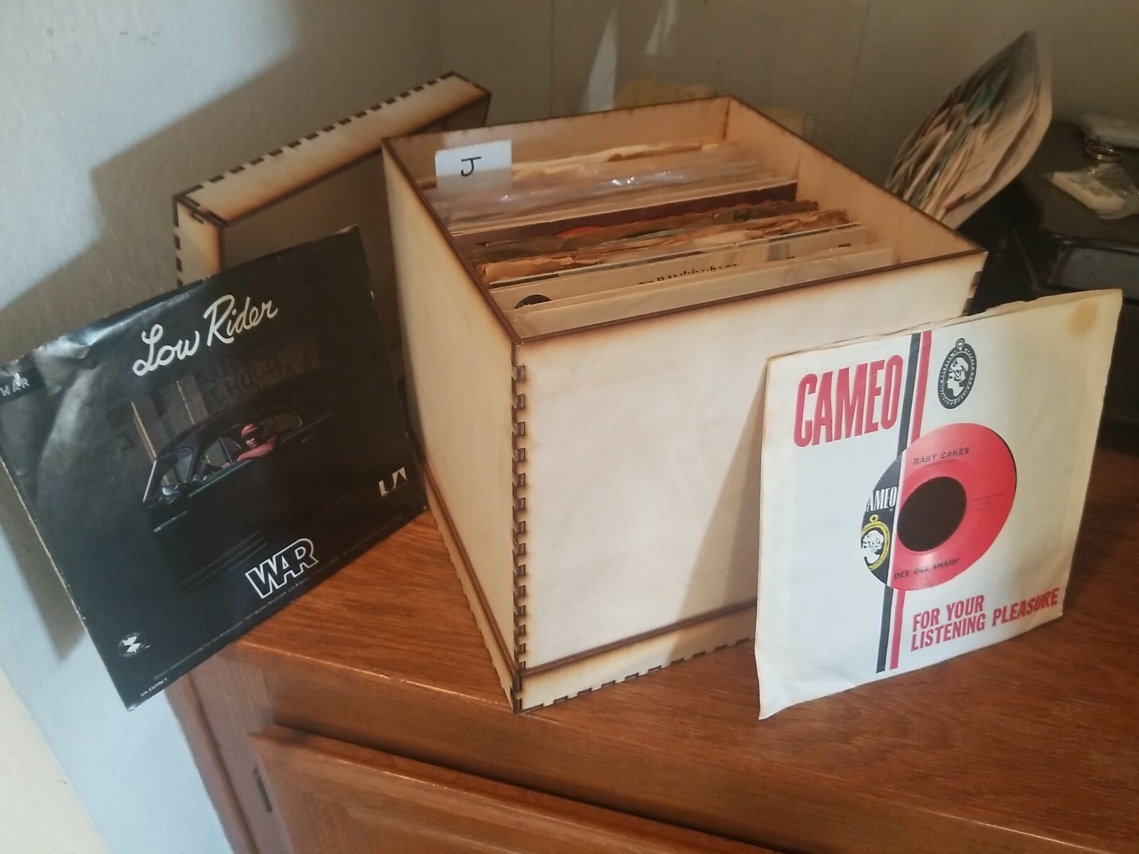 All Wood Custom 45 Rpm Storage Box w/ Lid | eBay