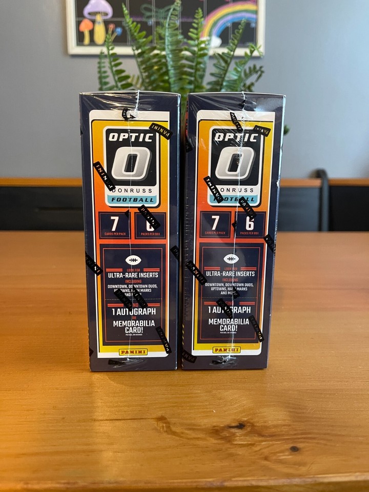 2024 Panini NFL Optic Donruss Football Mega Box Walmart Sealed lot of 2 ...