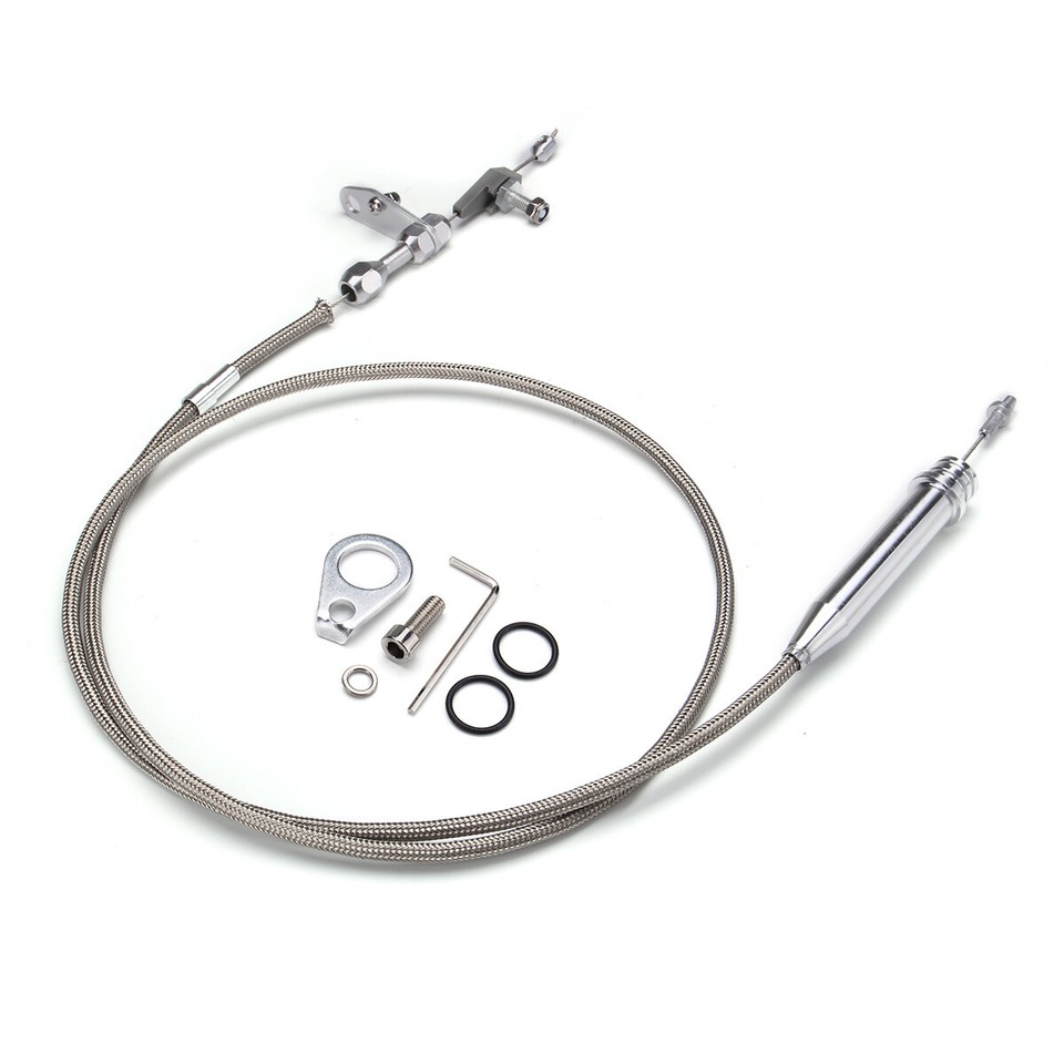 700R4 Stainless Steel Braided Transmission Kick Down Detent Cable SBC ...