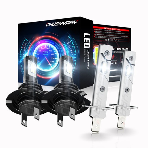 For Volvo V70 S60 S80 1998-2003 4x H1 H7 LED Headlight High Low Beam ...