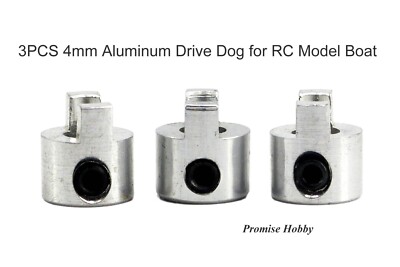 3PCS Aluminum 4mm Drive Dog for 4mm Shaft Cable RC Model Boat | eBay