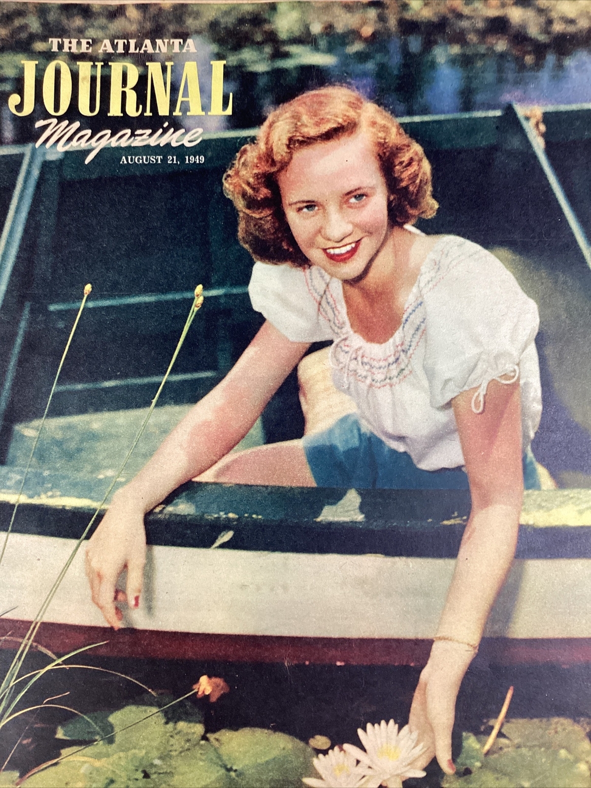 Okefenokee Swamp Girl Waycross GA Print Ad 1949 ATL AJC Cecilia Voight ...