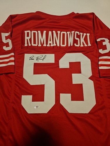 Bill Romanowski Autographed Red Pro Style Jersey- PSA Authenticated | eBay