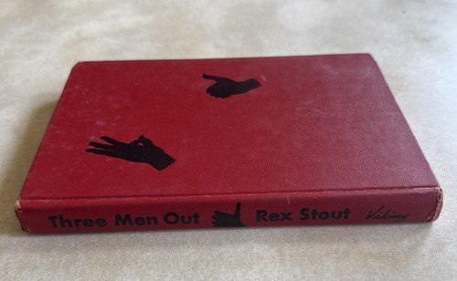 THREE MEN OUT by Rex Stout - Nero Wolfe Threesome - Murder Mystery 1954 ...