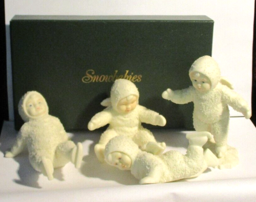 Boxed Dept 56 Snowbabies Angel Figurines Set of 4 All Fall Down | eBay