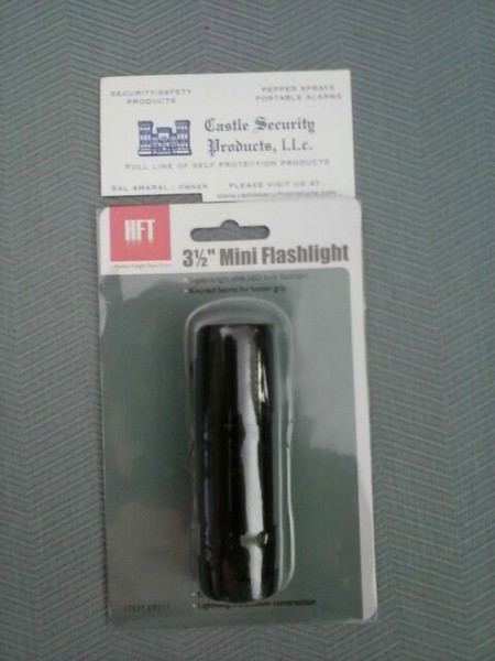 Harbor Freight 3 1/2" Black Aluminum Mini LED 70 Lumen Pocket ...