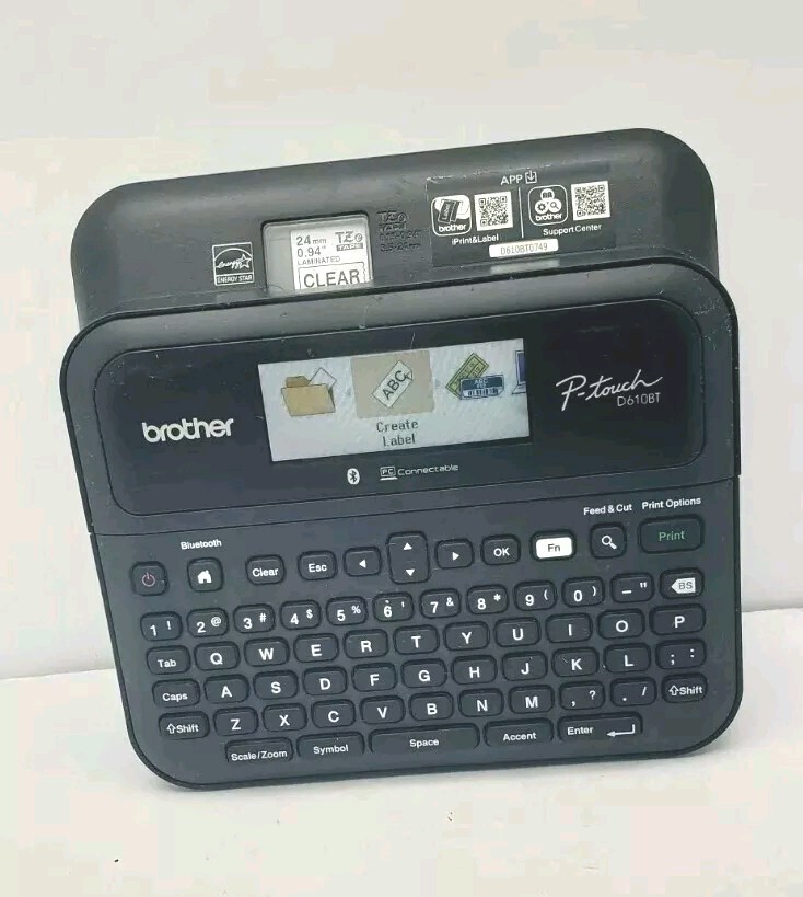 Brother - P-touch PT-D610BT Wireless Label Printer - Black 12502668794 ...