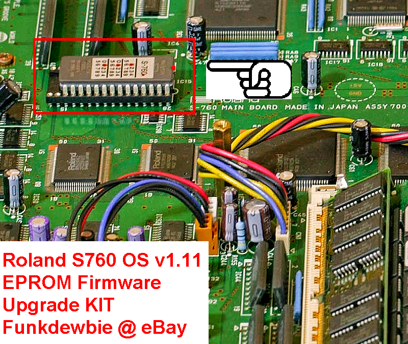 Roland S760 OS v1.11 EPROM Firmware Upgrade KIT / New ROM Final Update ...