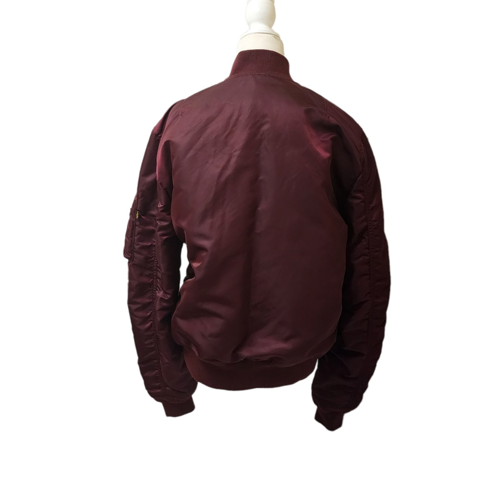 Alpha Industries Burgundy Bomber JacketSIZE large - Gem